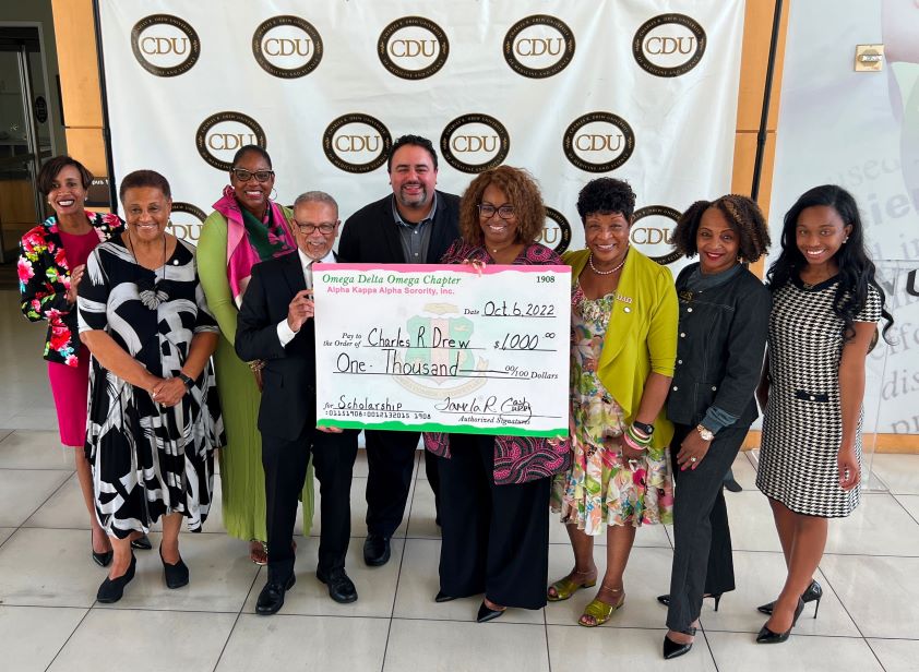 Alpha Kappa Alpha Sorority's Omega Delta Omega Chapter Donates to CDU