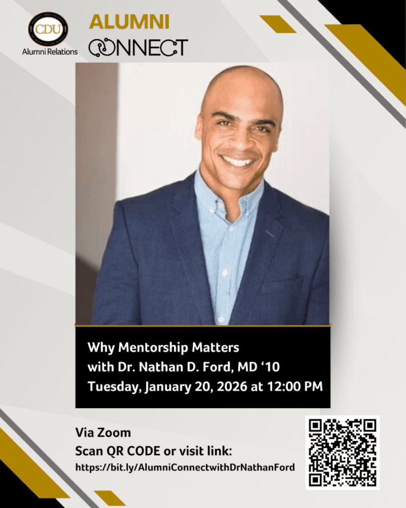 AlumniConnect With Dr. Nathan Ford '10 | Charles R. Drew University of ...